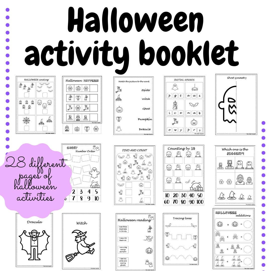 Halloween Activity Booklet - Etsy