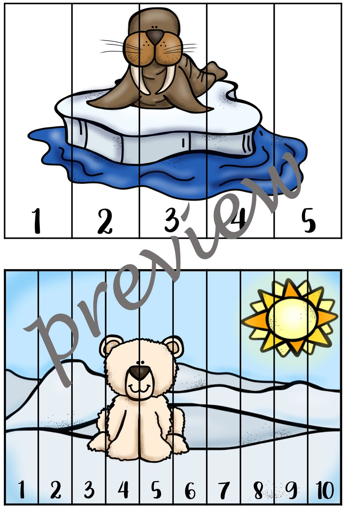 Polar Animals Activity Booklet - Etsy