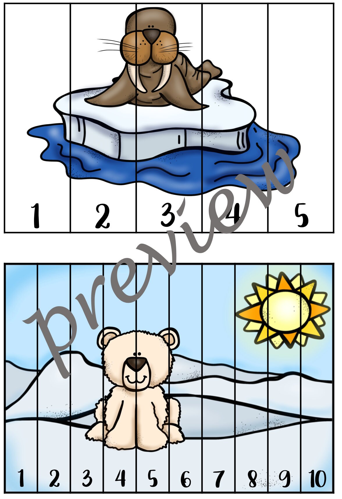 Polar Animals Activity Booklet - Etsy