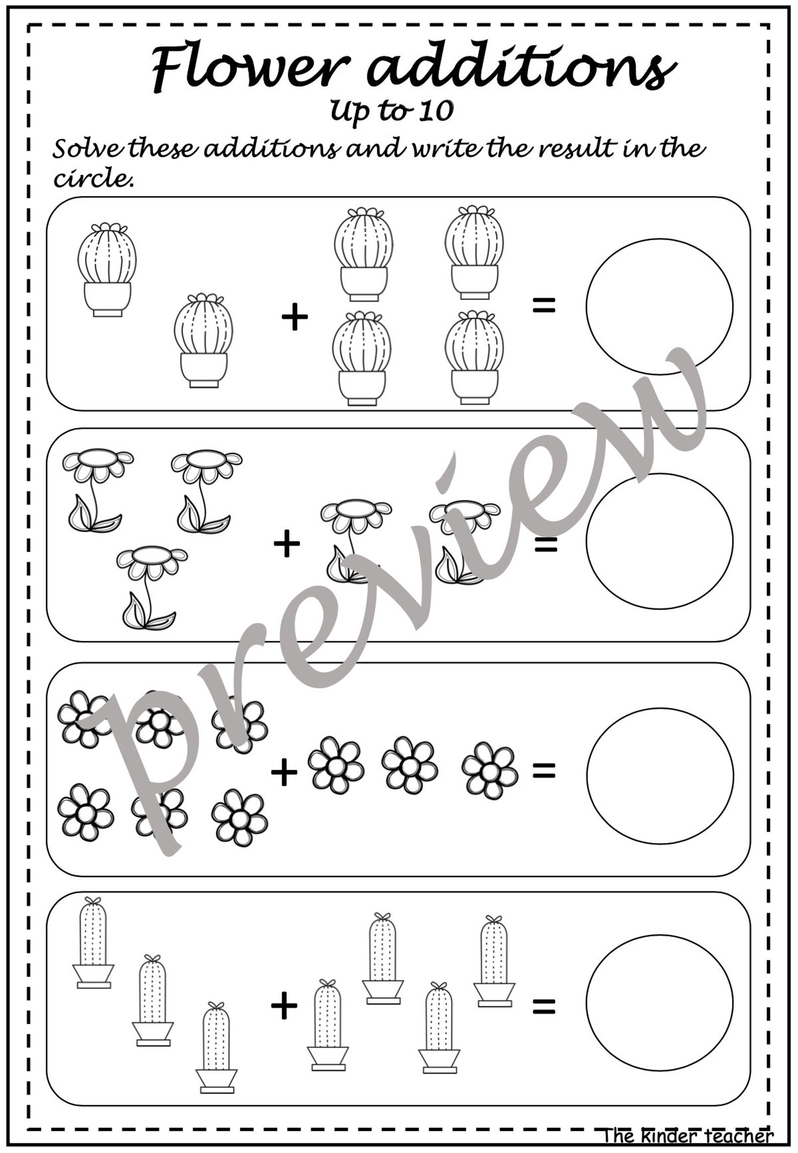 Kindergarten Maths Booklet - Etsy