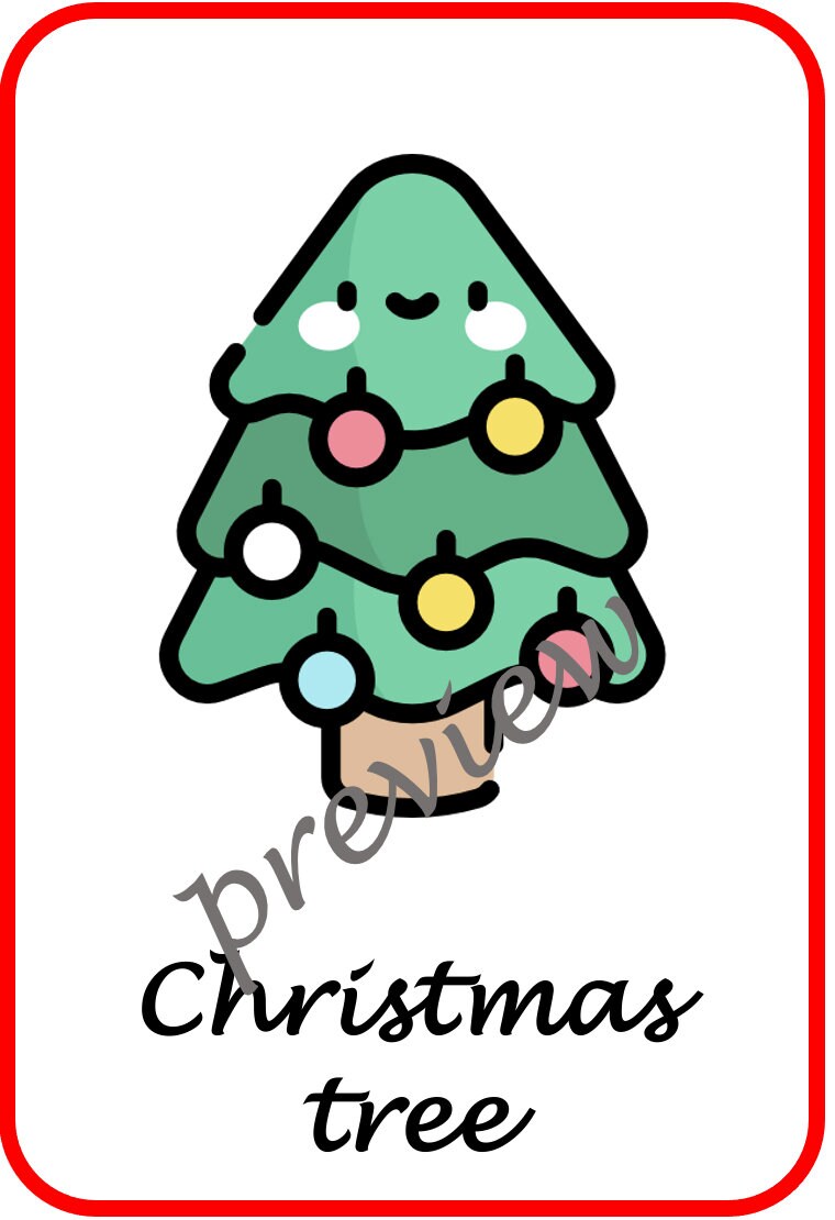 Christmas Posters and Key Vocabulary - Etsy