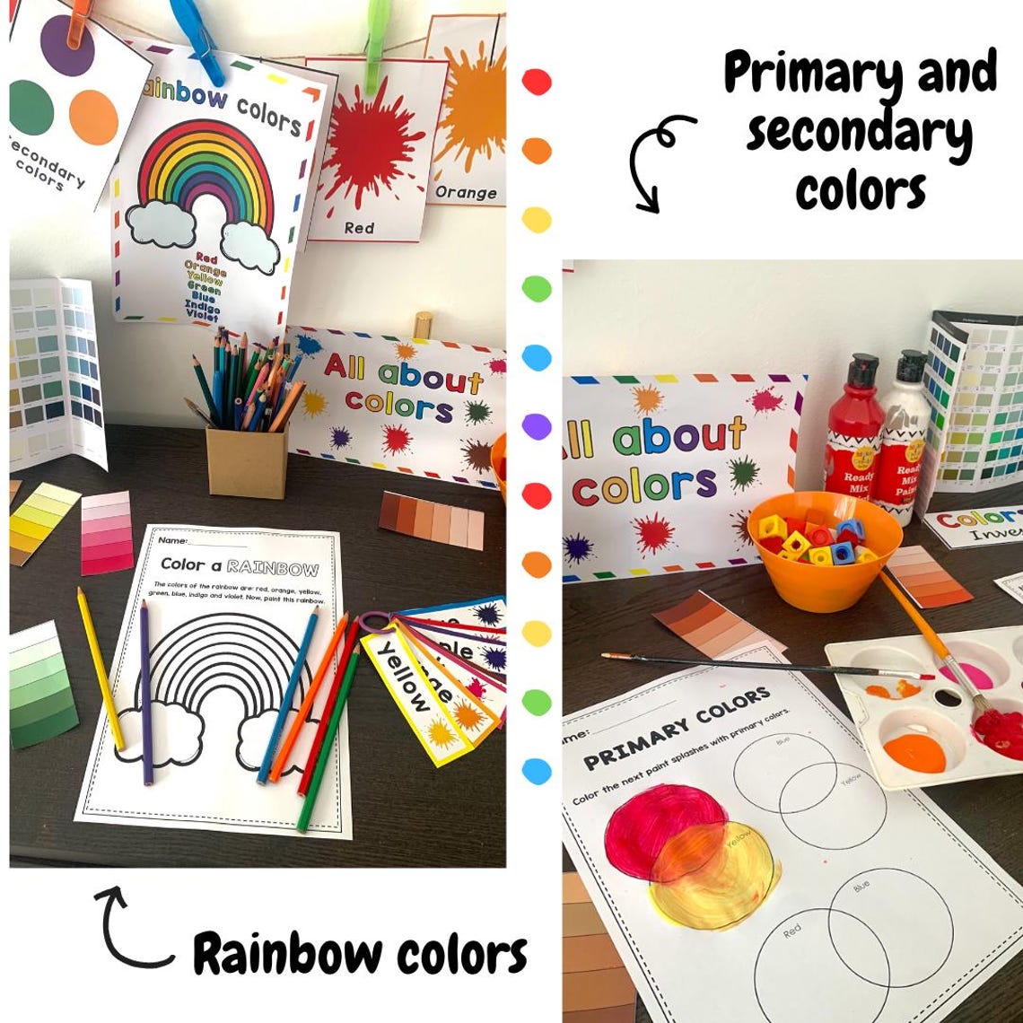 All About Colours - Investigation Science Area - EYFS - Early Years - Etsy
