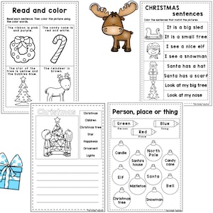 Christmas LITERACY Booklet for Early Years - Etsy