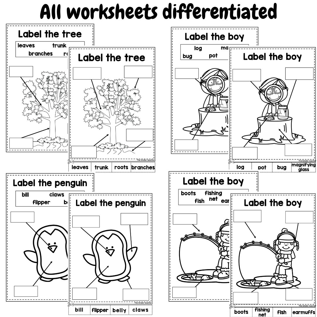 Labeling Booklet for Pre-k, Kindergarten Writing - How to Label - Etsy