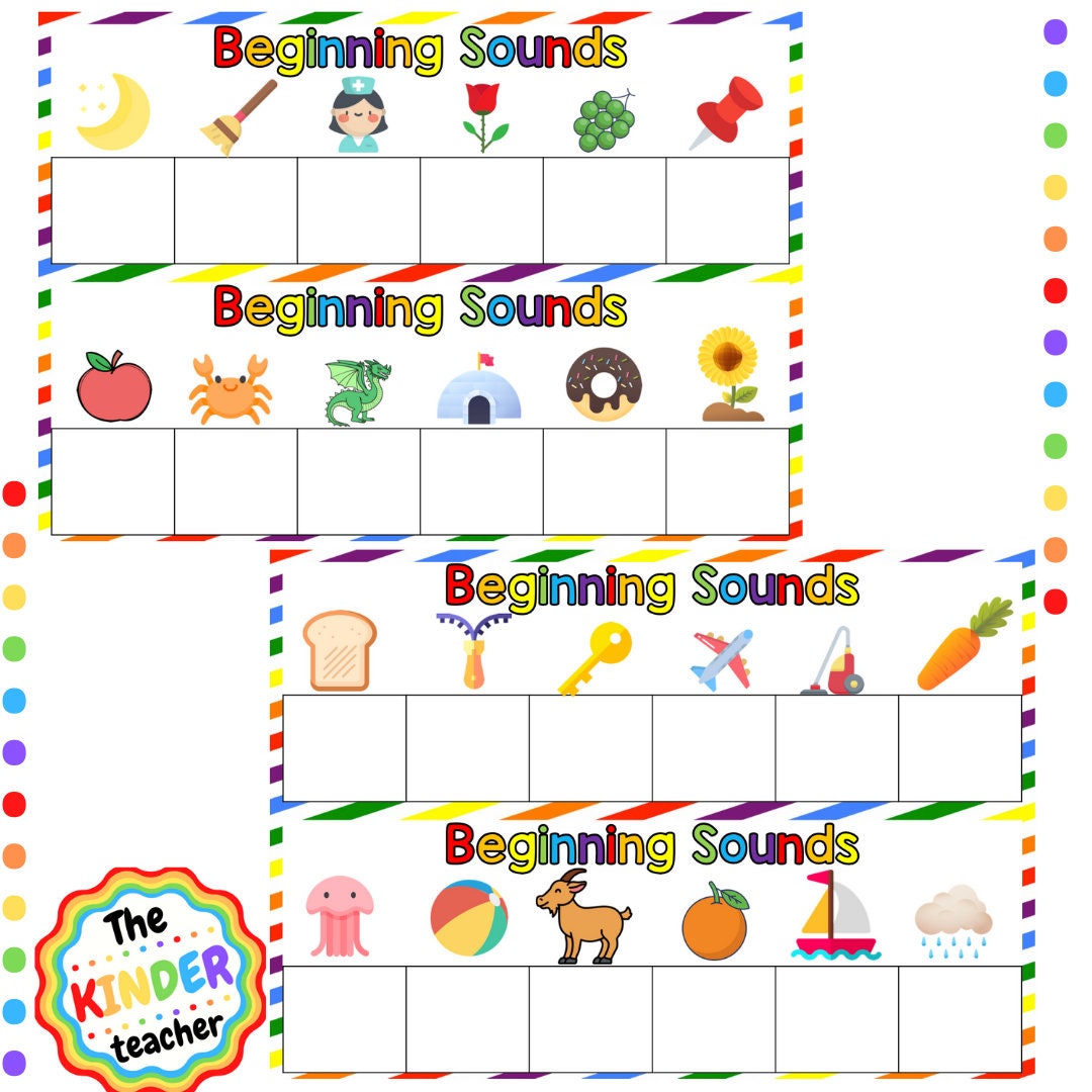 Beginning Sounds Mats - Etsy