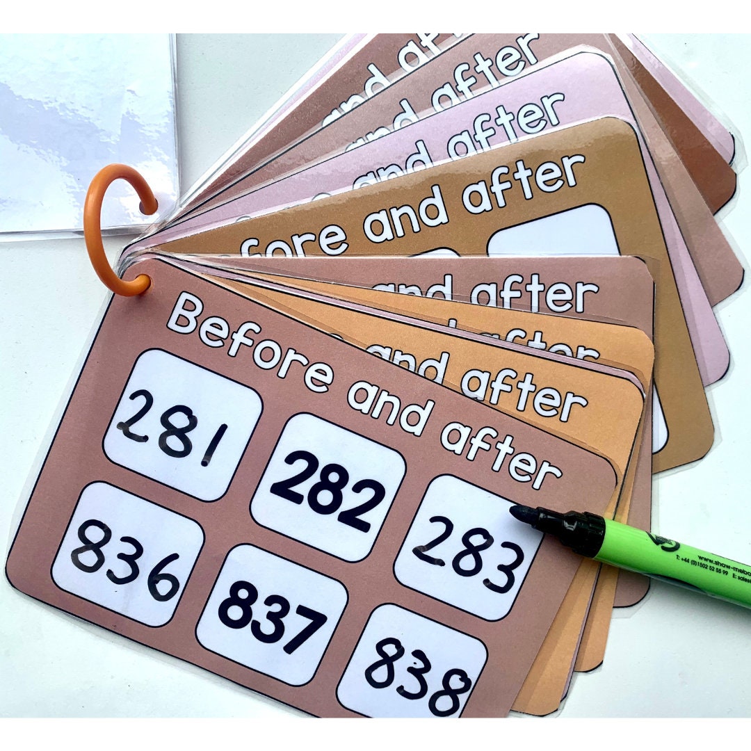 Before and After Numbers - Hundreds (from 100 to 999) - Etsy