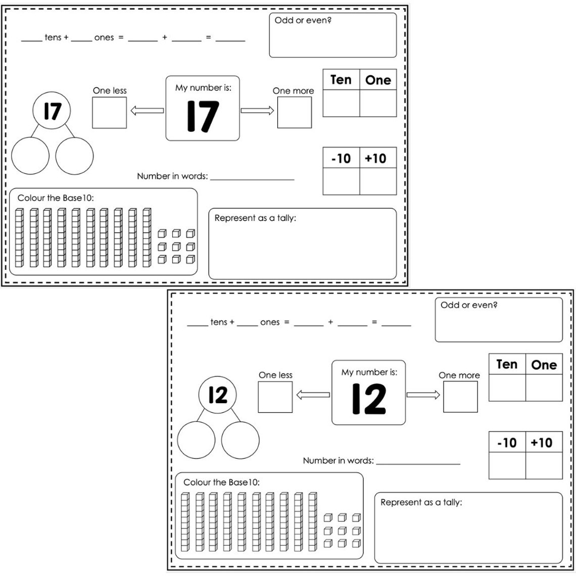 All About Numbers (from 0 to 20) - Etsy