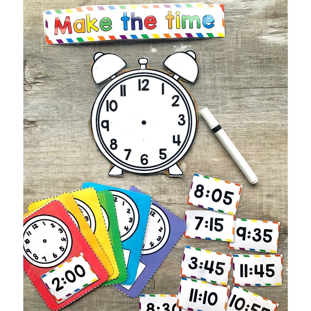 Tell the Time - Interactive Activity - Etsy