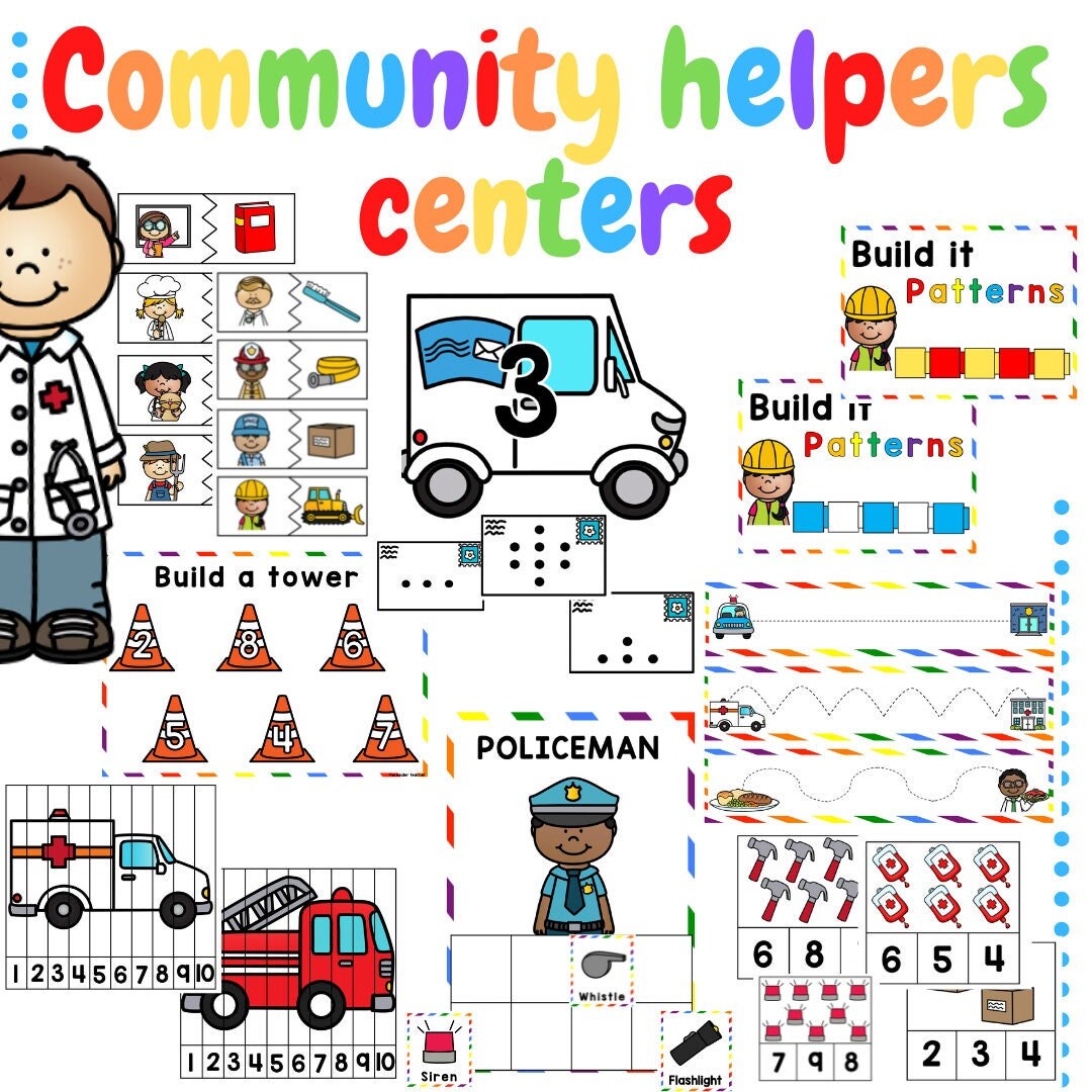 Community Helpers Centers for Early Years - Etsy