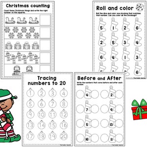 Christmas MATHS Booklet for Early Years - Etsy