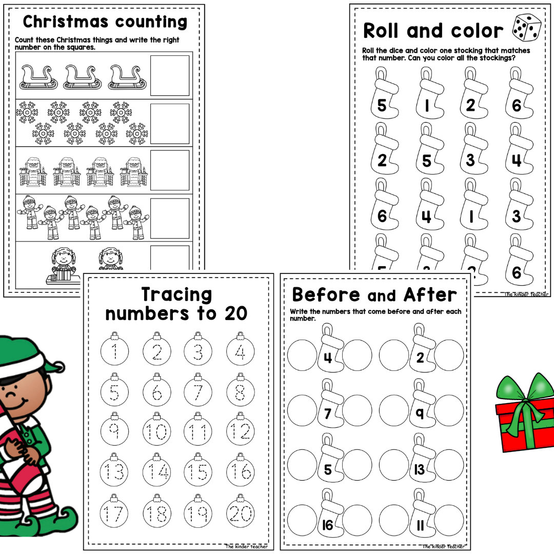 Christmas MATHS Booklet for Early Years - Etsy