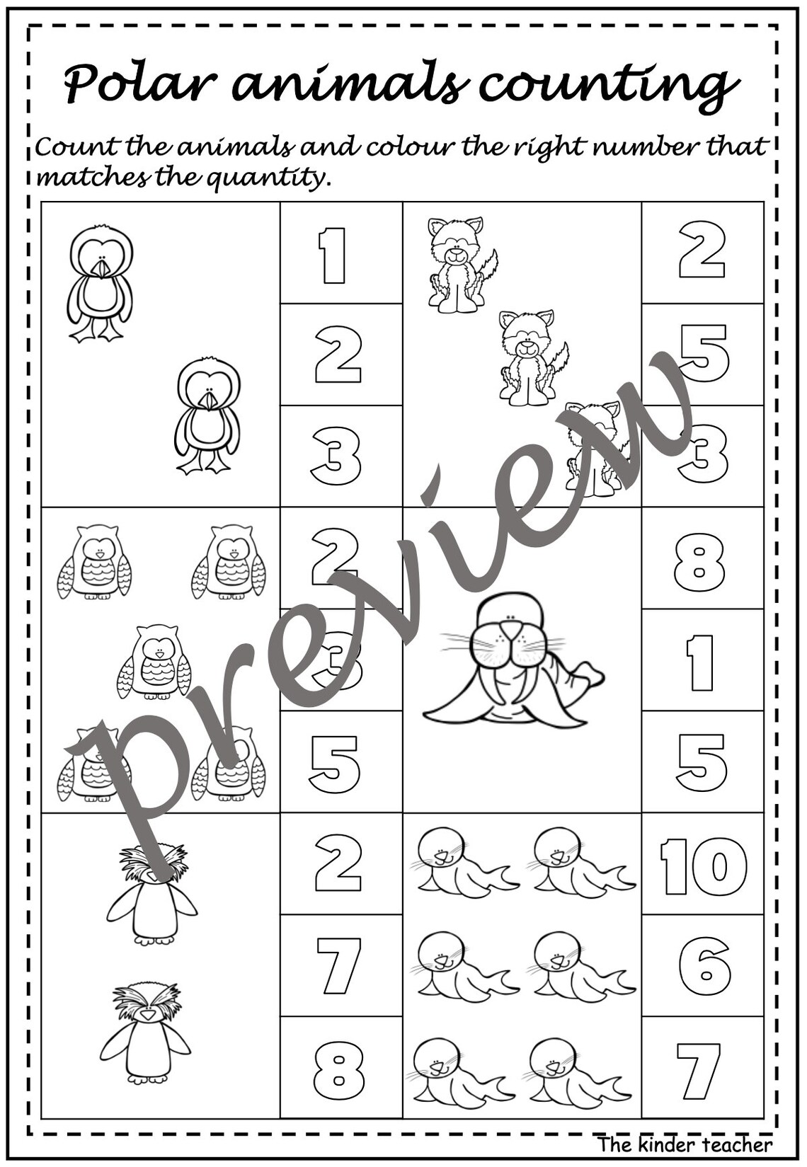 Polar Animals Activity Booklet - Etsy