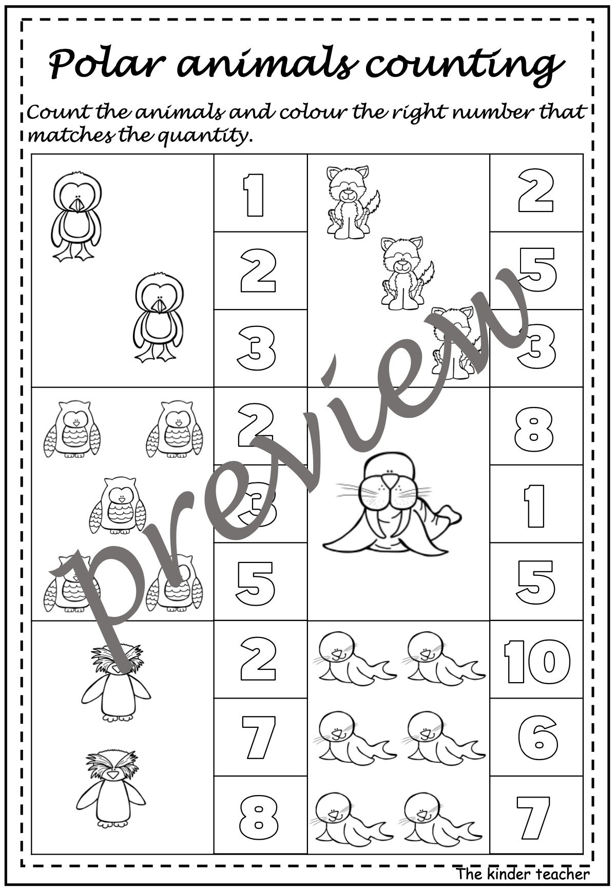 Polar Animals Activity Booklet - Etsy