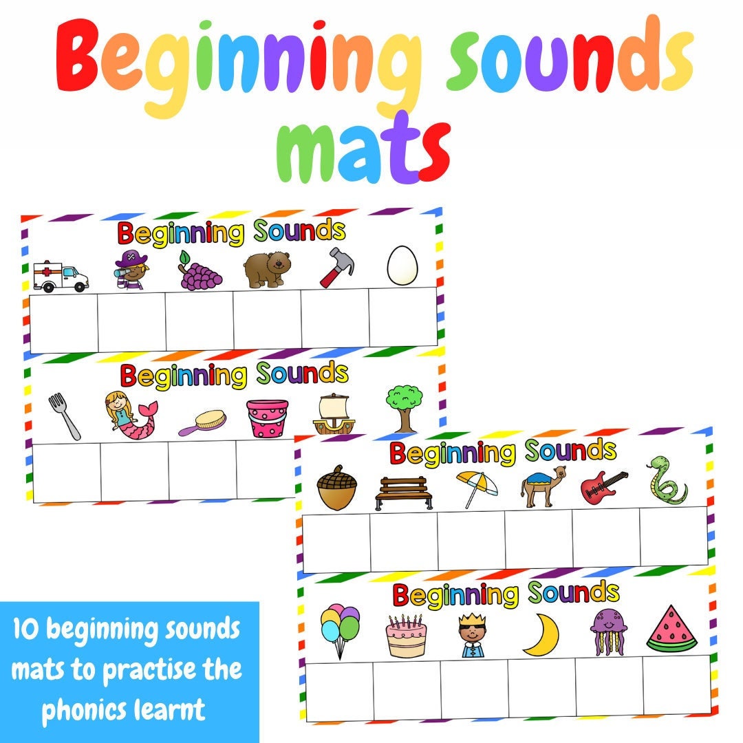 Beginning Sounds Mats - Etsy