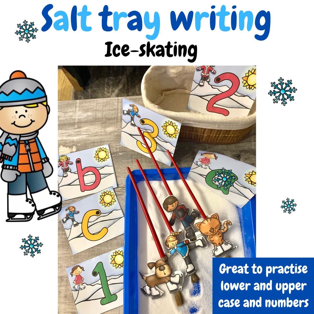 Salt Tray Writing - Number and Letter Formation - Early Years - Etsy
