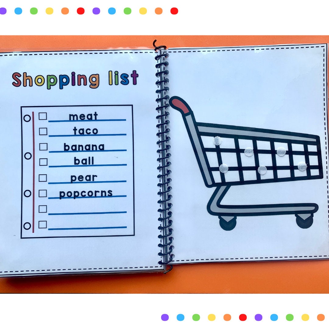 Folleto interactivo de comprensión lectora - Vamos de compras - Lectura ...