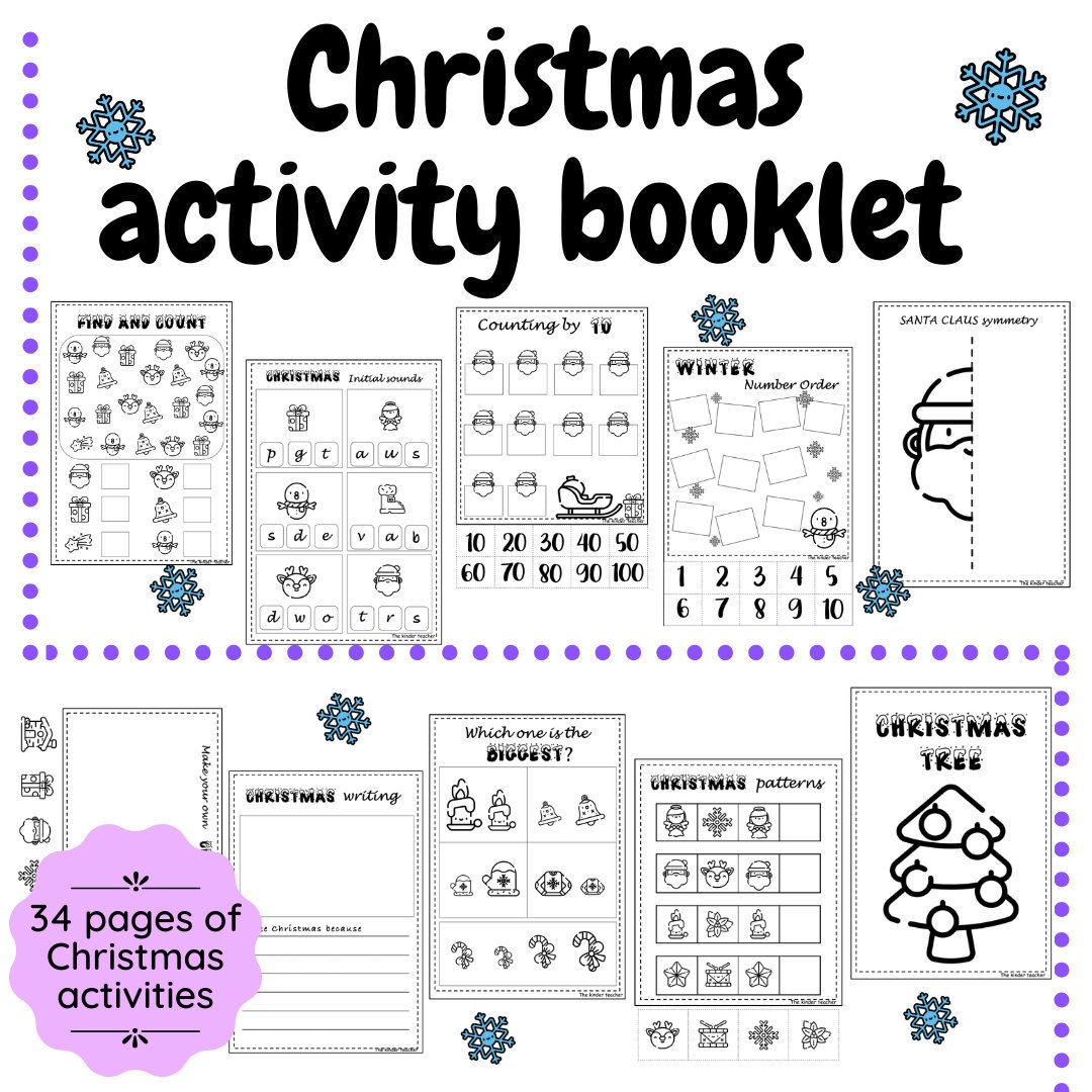 Christmas Activity Booklet - Etsy