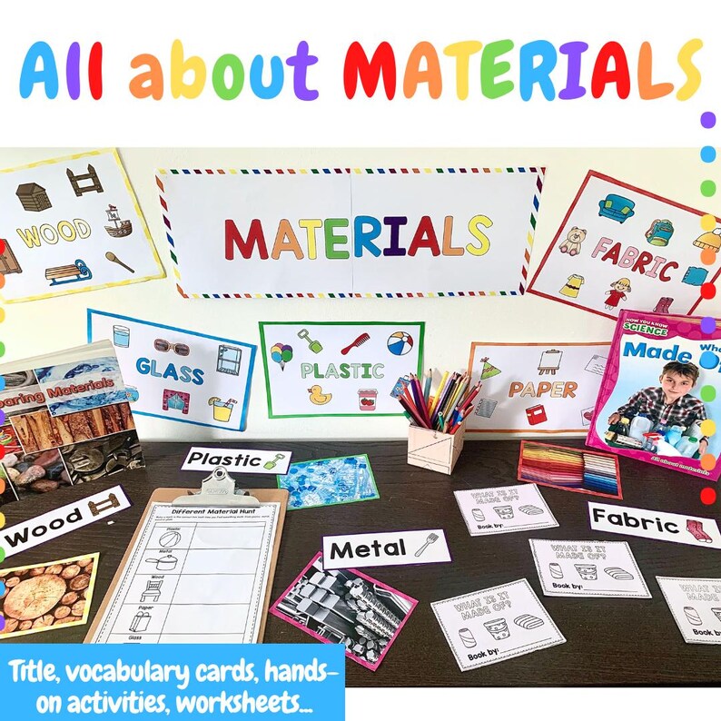 All About Materials - EYFS - Etsy