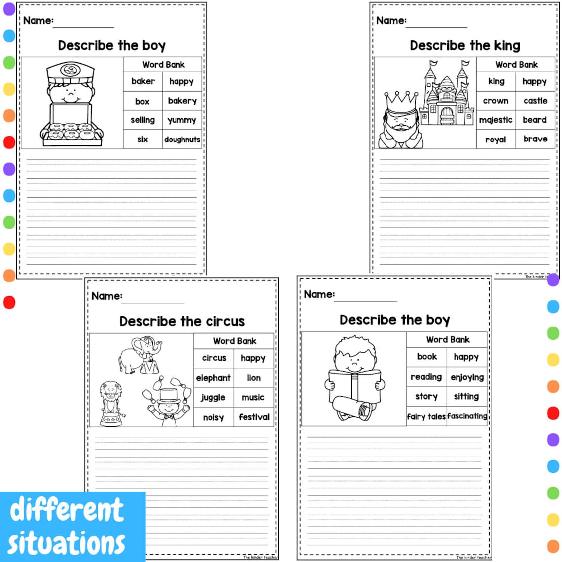 Descriptive Writing Booklet . Early Years Writing - Etsy