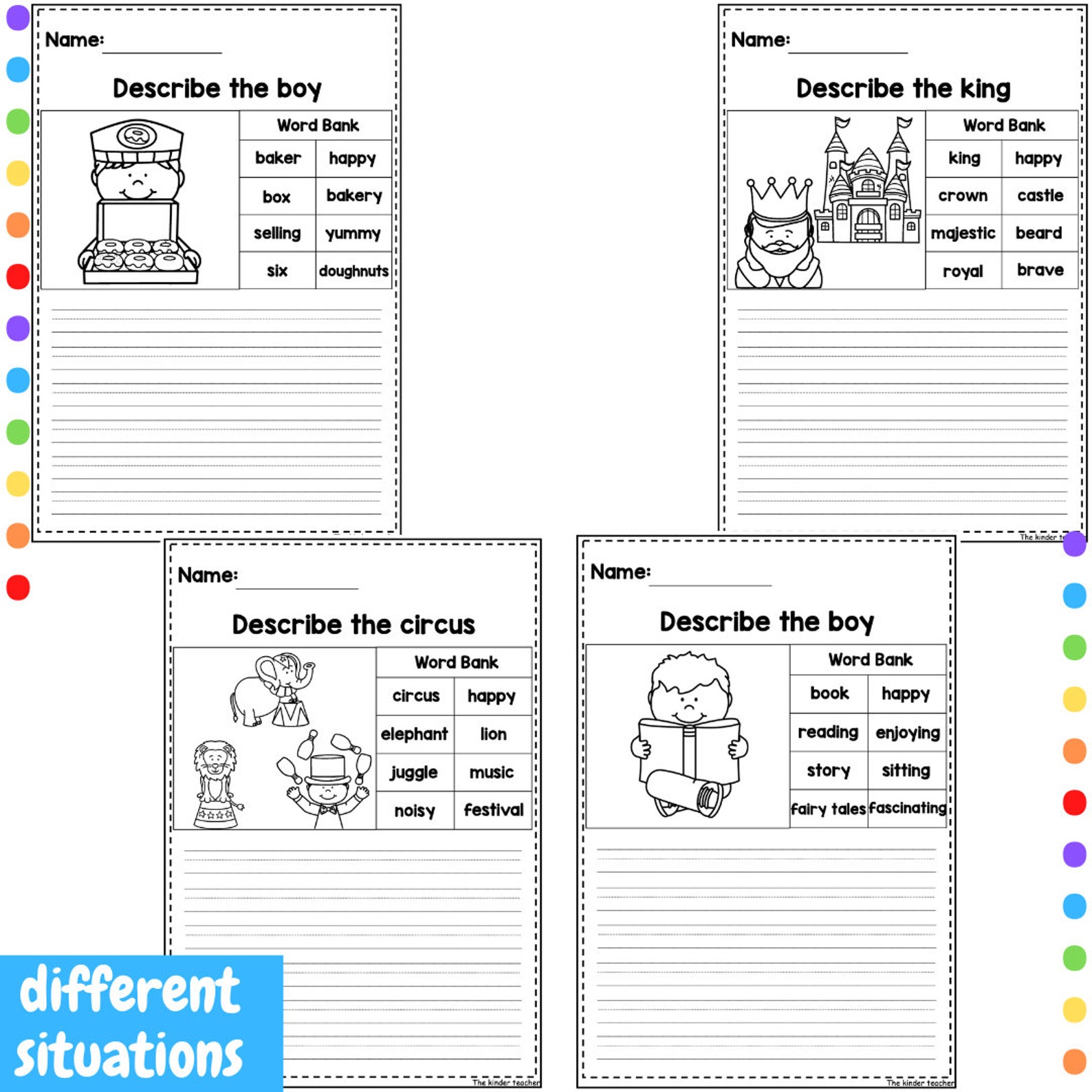 Descriptive Writing Booklet . Early Years Writing - Etsy