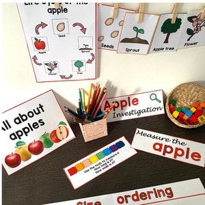 All About Apples - Investigation Science Center for Preschool - Etsy