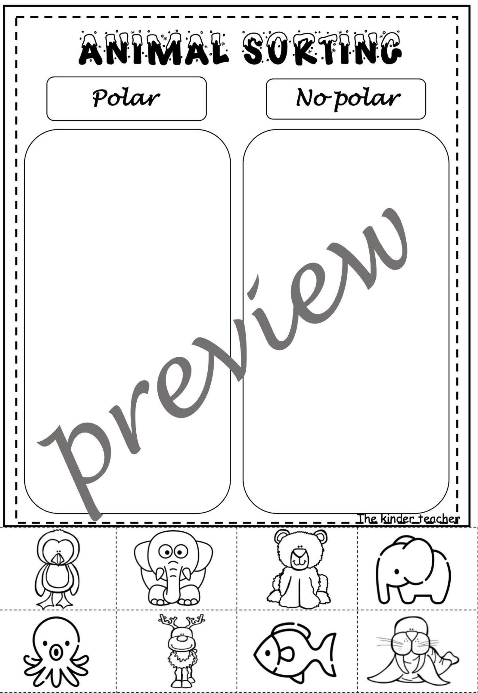 Polar Animals Activity Booklet - Etsy