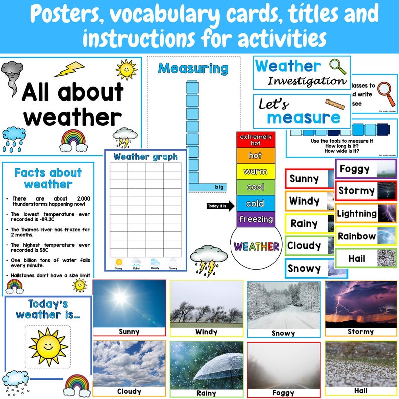 All About Weather - Investigation Science Center - Etsy