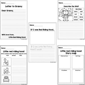 Little Red Riding Hood - Writing Area for Early Years - Etsy