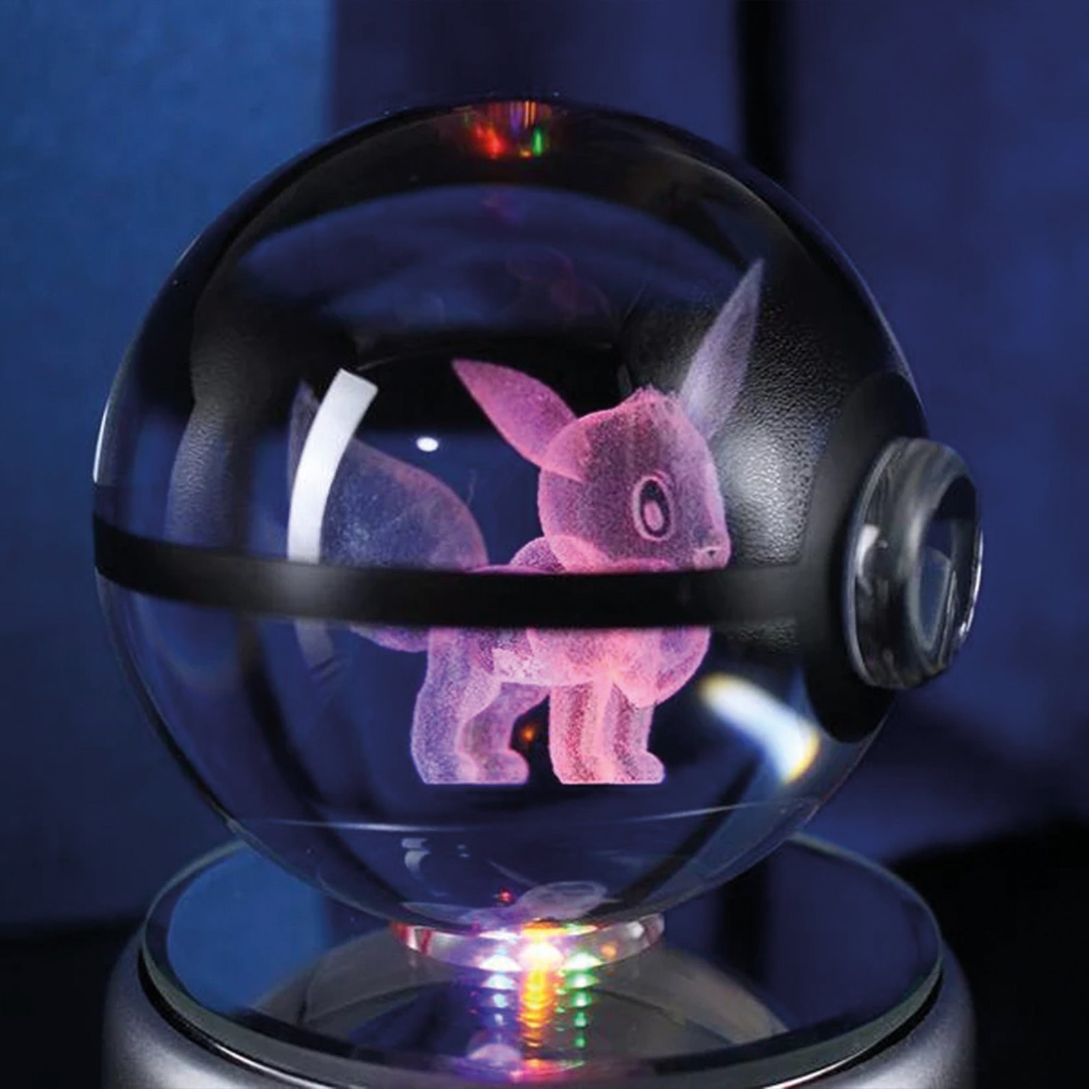 Eevee Crystal Pokeball Laser Engraving - Etsy Canada