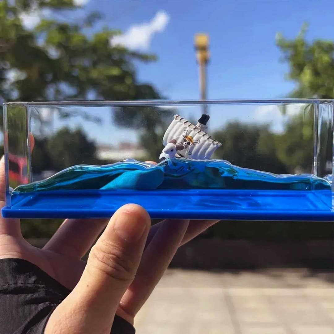 One Piece Ship Fluid Drift Bottle - Etsy