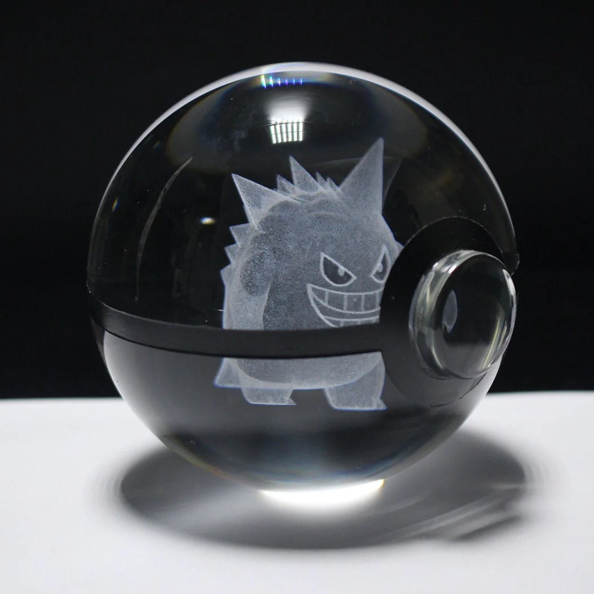 Gengar Crystal Pokeball Laser Engraving - Etsy