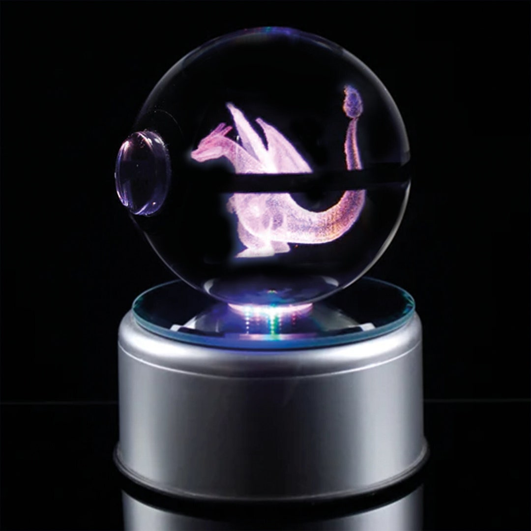Charizard Crystal Pokeball Laser Engraving - Etsy