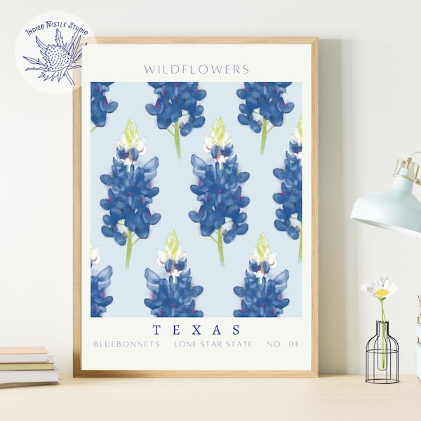 Texas Wildflower Print - Etsy
