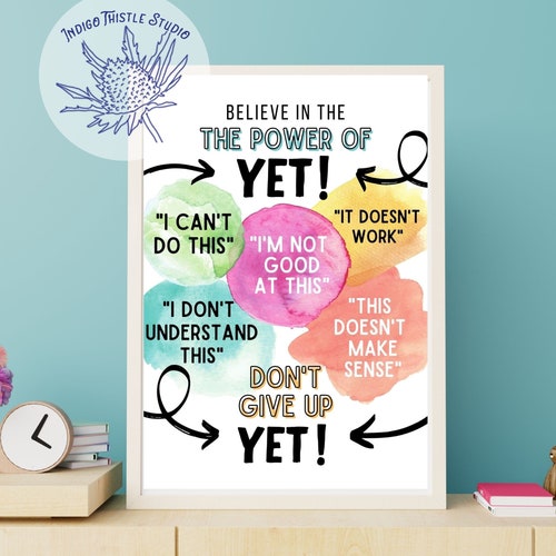 Positive Classroom Poster Motivational Classroom Sign Teacher - Etsy
