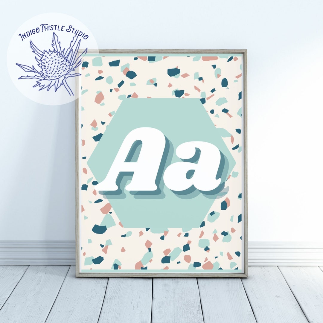 Cute Classroom Alphabet Posters Printable PDF Modern and Neutral ...