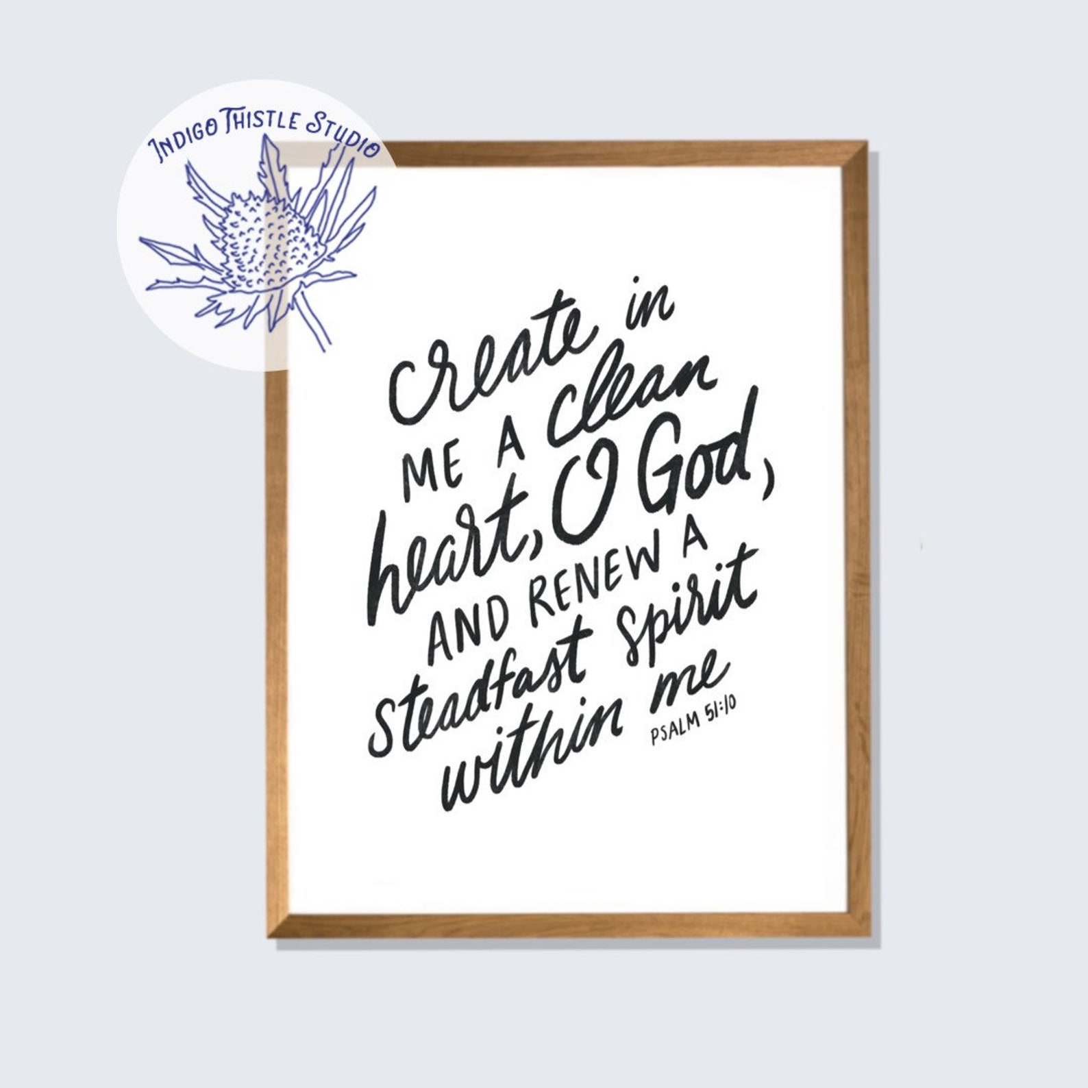 Create in Me a Clean Heart O God Scripture Wall Decor - Etsy
