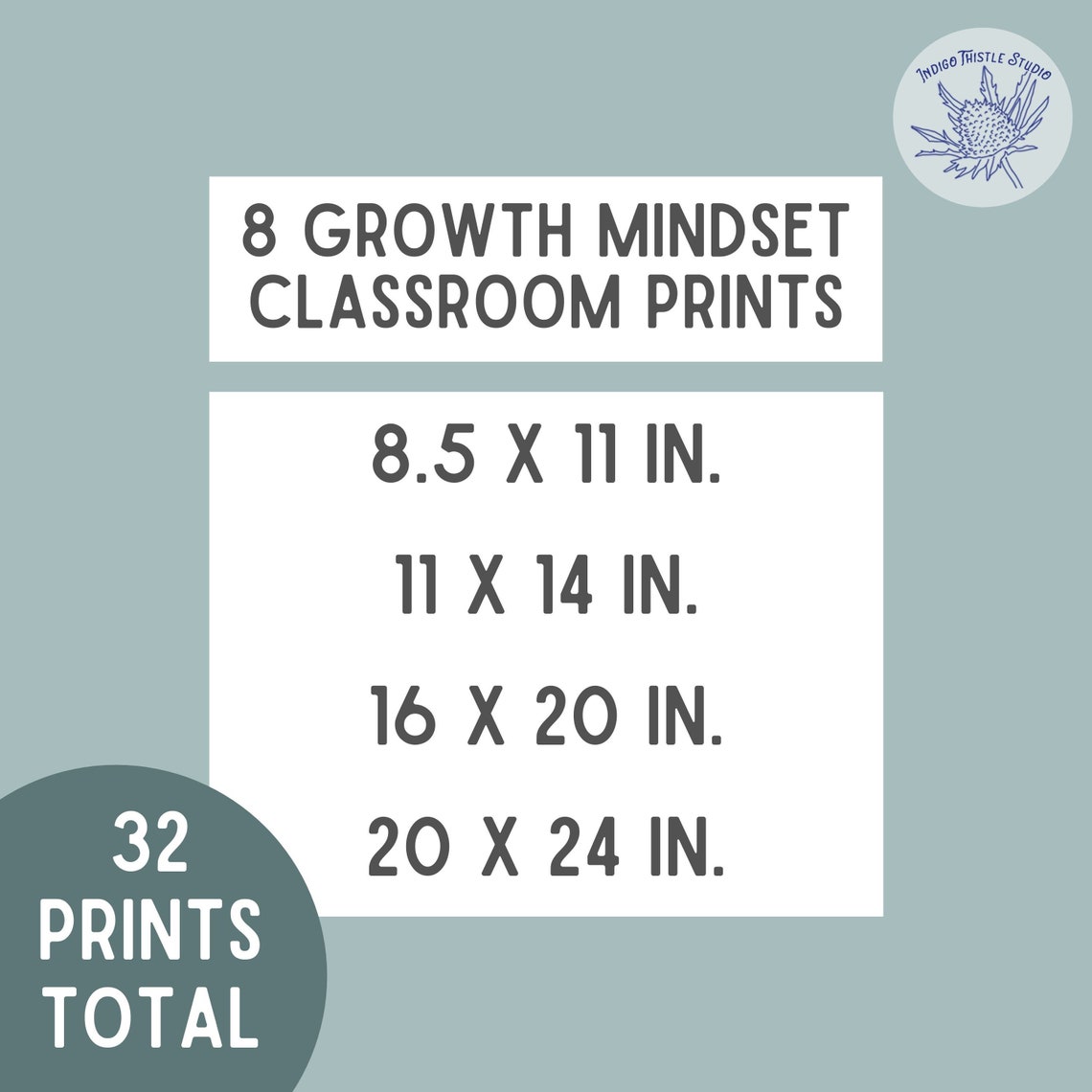 Groovy Classroom Decor, Growth Mindset Classroom Posters, Inspirational ...