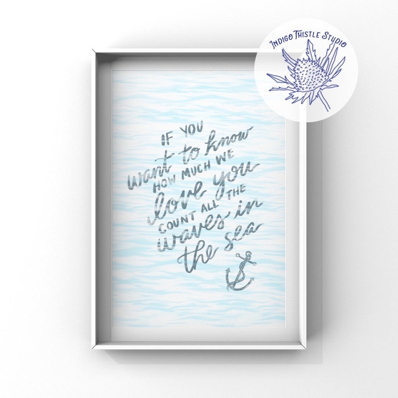 Nautical Nursery Art, Baby Quotes Prints, Ocean Nursery Decor, Nautical ...