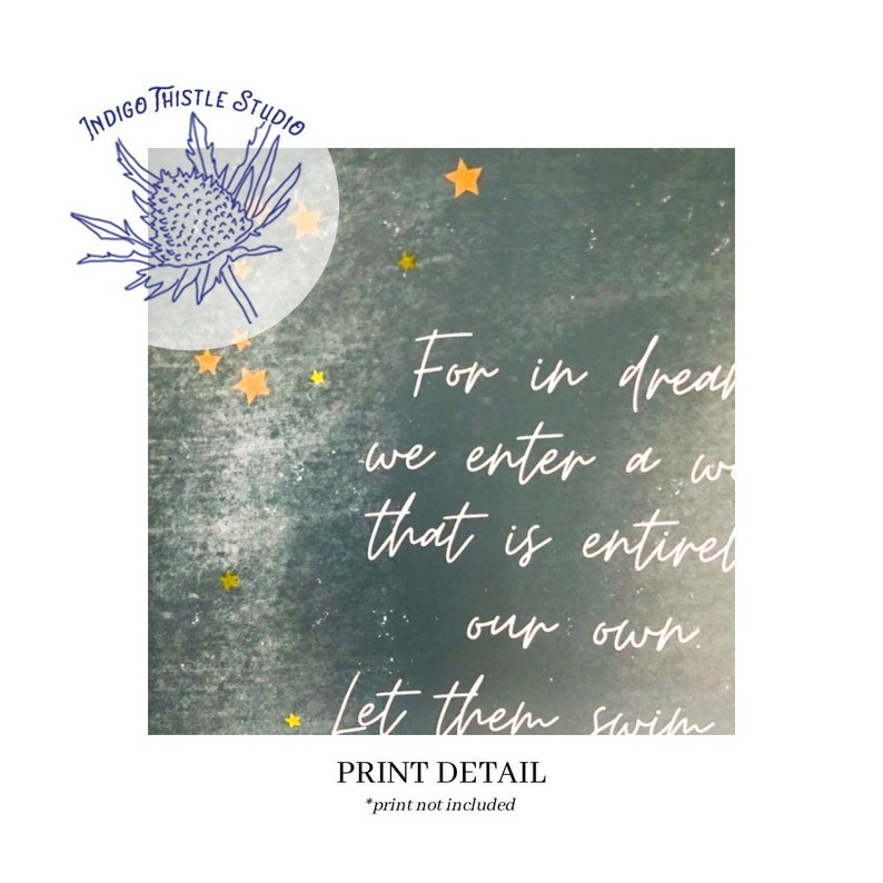 In Dreams We Enter a World Wizard Quote Printable Wall Art - Etsy