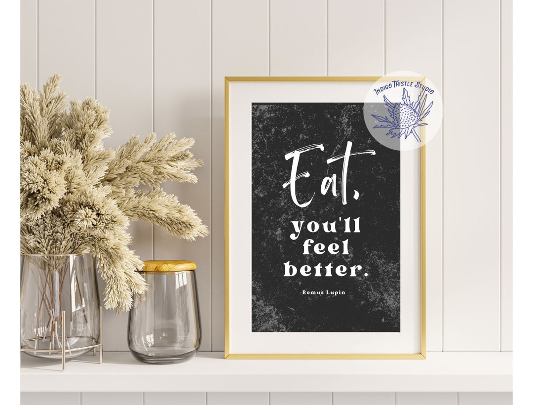 Pottery Decor, Kitchen Decor, Eat You'll Feel Better Sign, Eat Sign ...