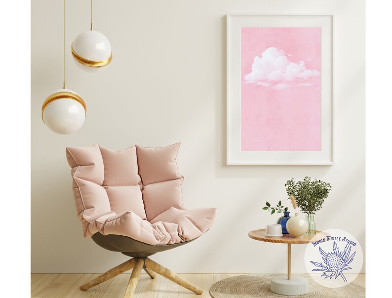 Cloud Print White Cloud Wall Art Abstract Art Print - Etsy