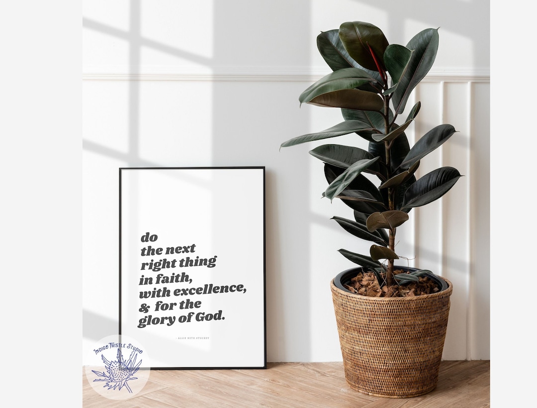 Christian Wall Art, Positive Encouraging Poster, Christian Art Prints ...