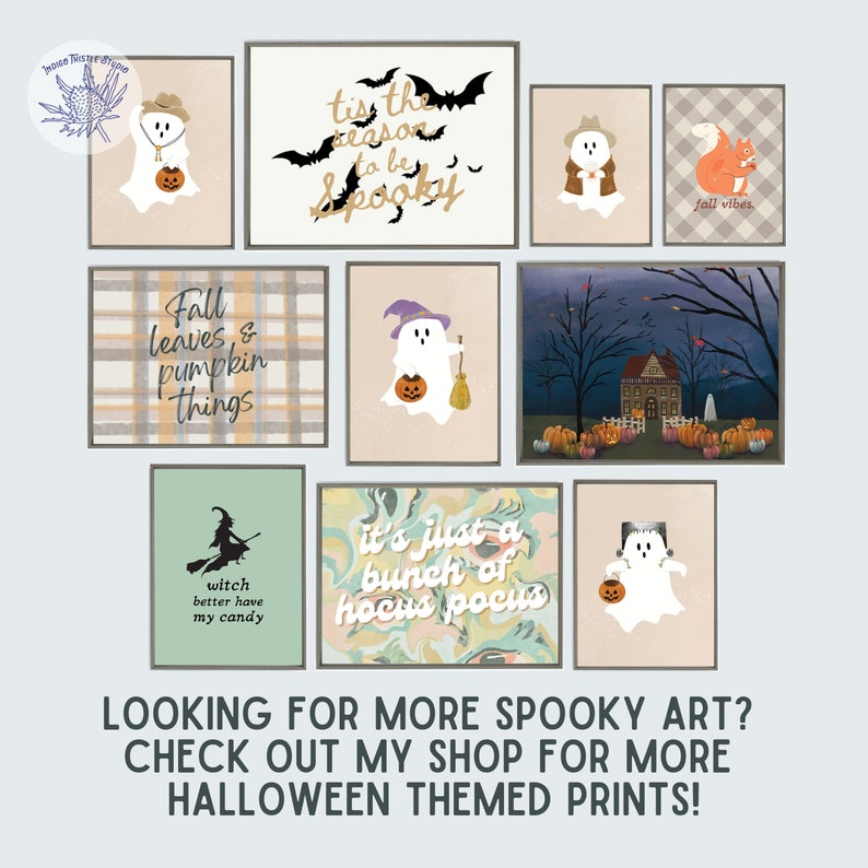 Halloween Classroom Poster Set Set of 5 Halloween Gallery - Etsy
