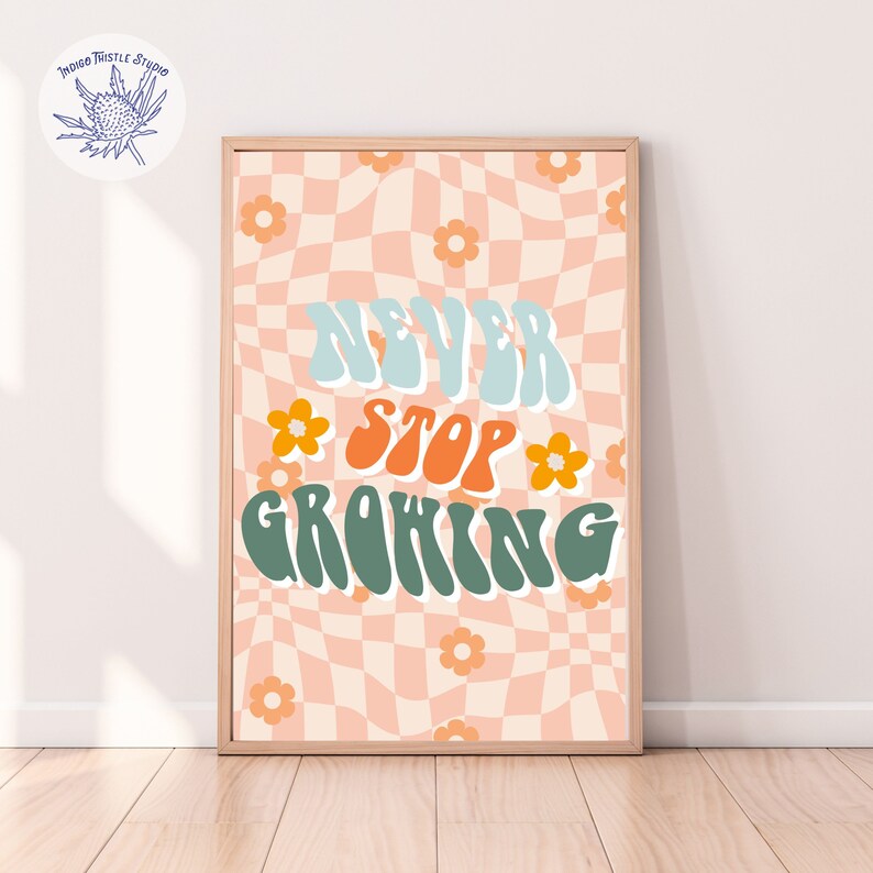 Groovy Theme Kindness Classroom Posters Smiley Inspirational - Etsy