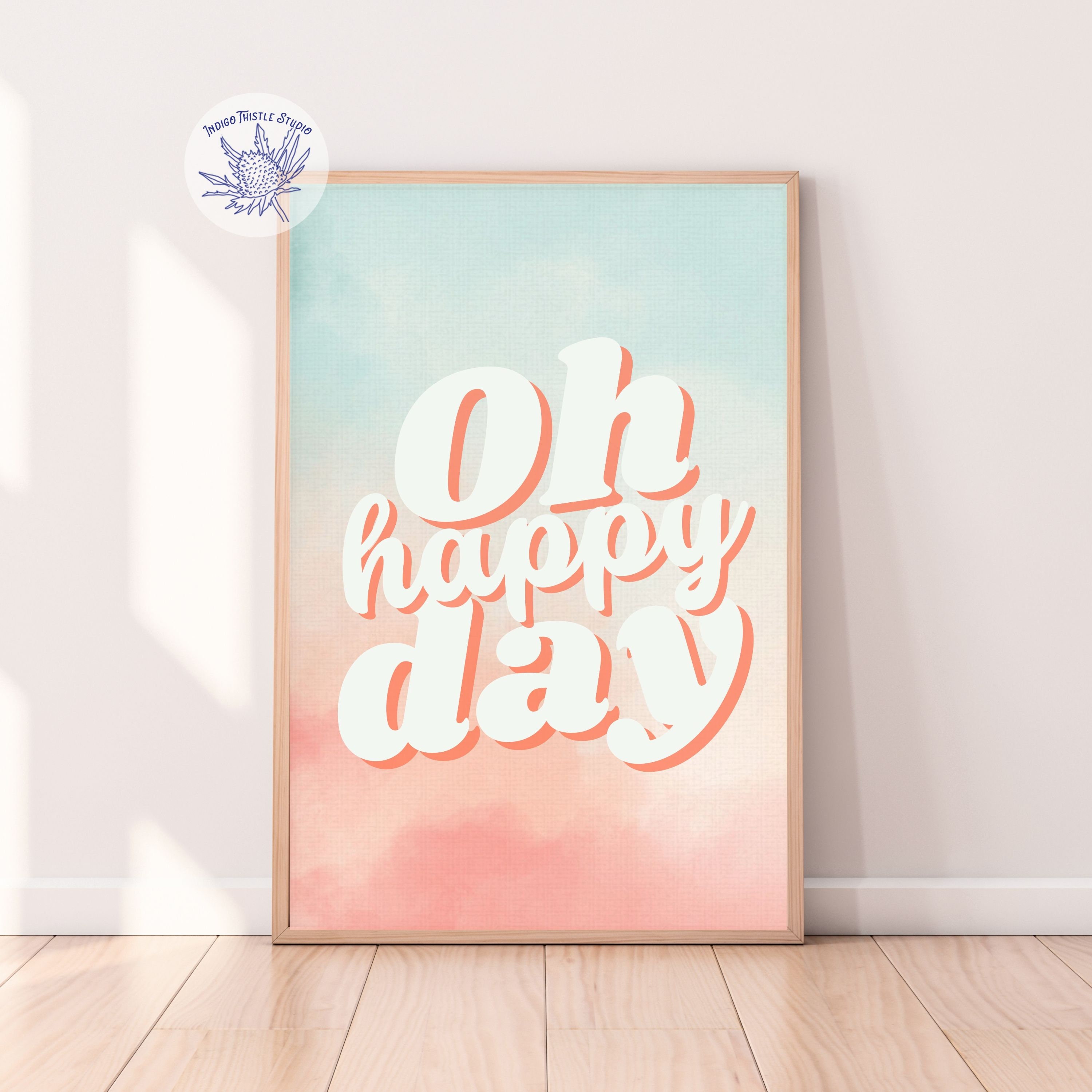 Classroom Decor Oh Happy Day Song Classroom Poster Decor - Etsy