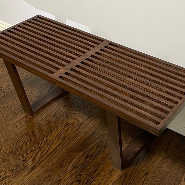 Slatted Bench - Etsy