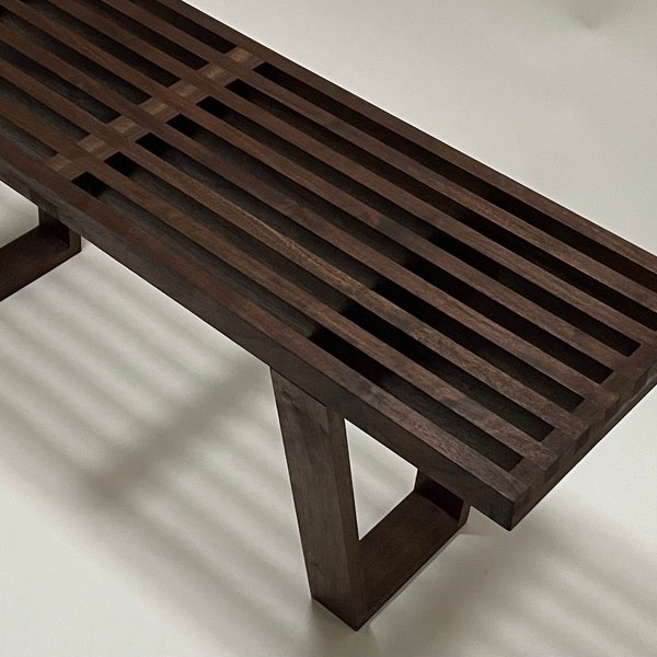 Slatted Bench - Etsy