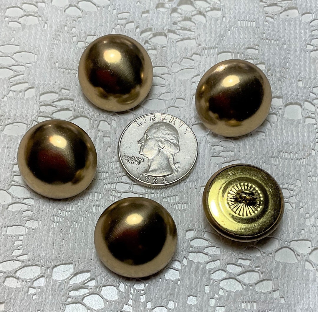 6 Vintage Metal Hollow Half Ball Shank Buttons 36, 30 Ligne - Etsy