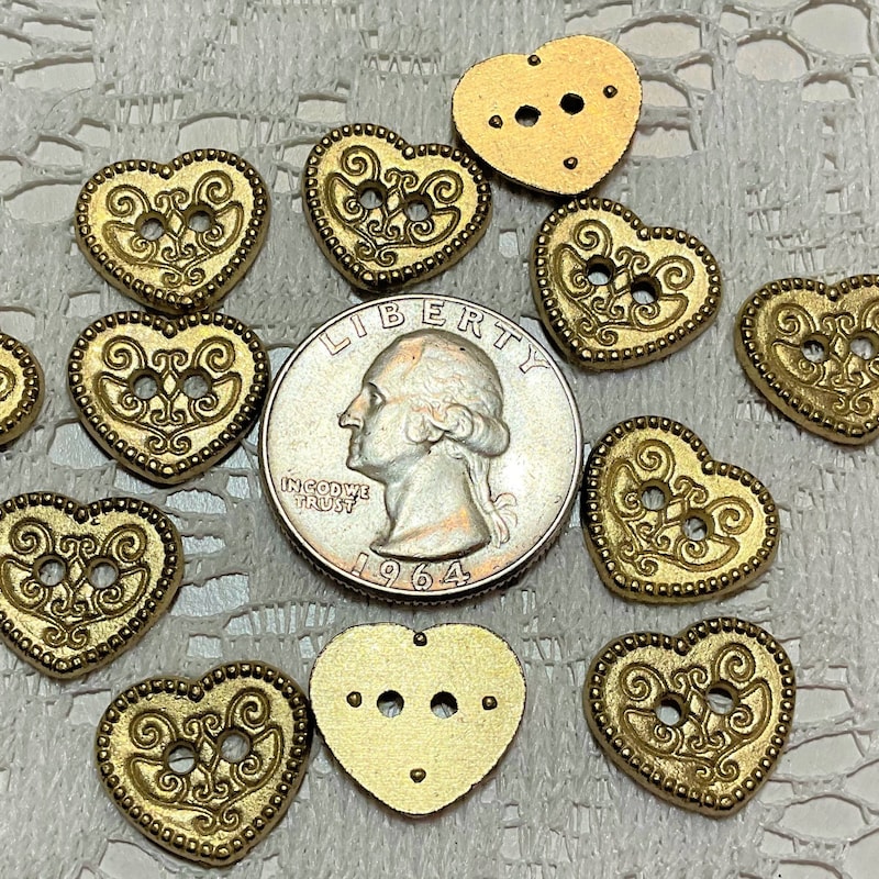 Heart Buttons - Etsy
