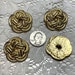 6 Vintage Metal Woven Design Buttons 54, 34, 28 Ligne - Etsy